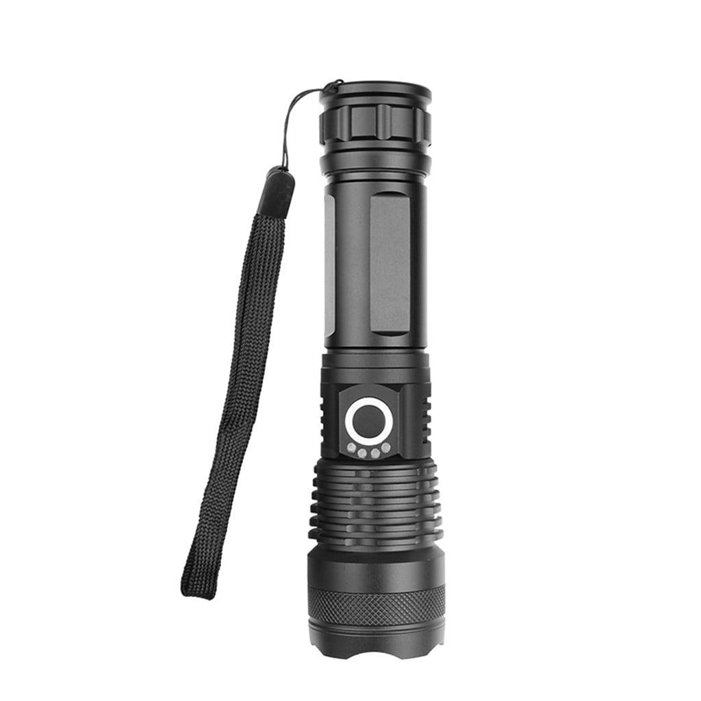 Xhp50 Aluminum Alloy Telescopic Flashlight With Battery Level Display