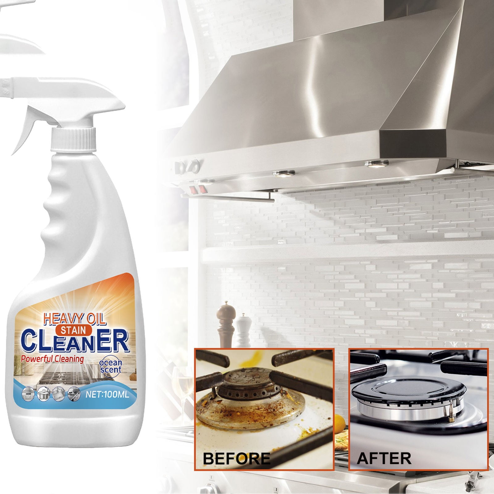 XHXGZ Clearance Deal! Kitchen Heavy Oil Stain Cleaning Agent Kitchen ...