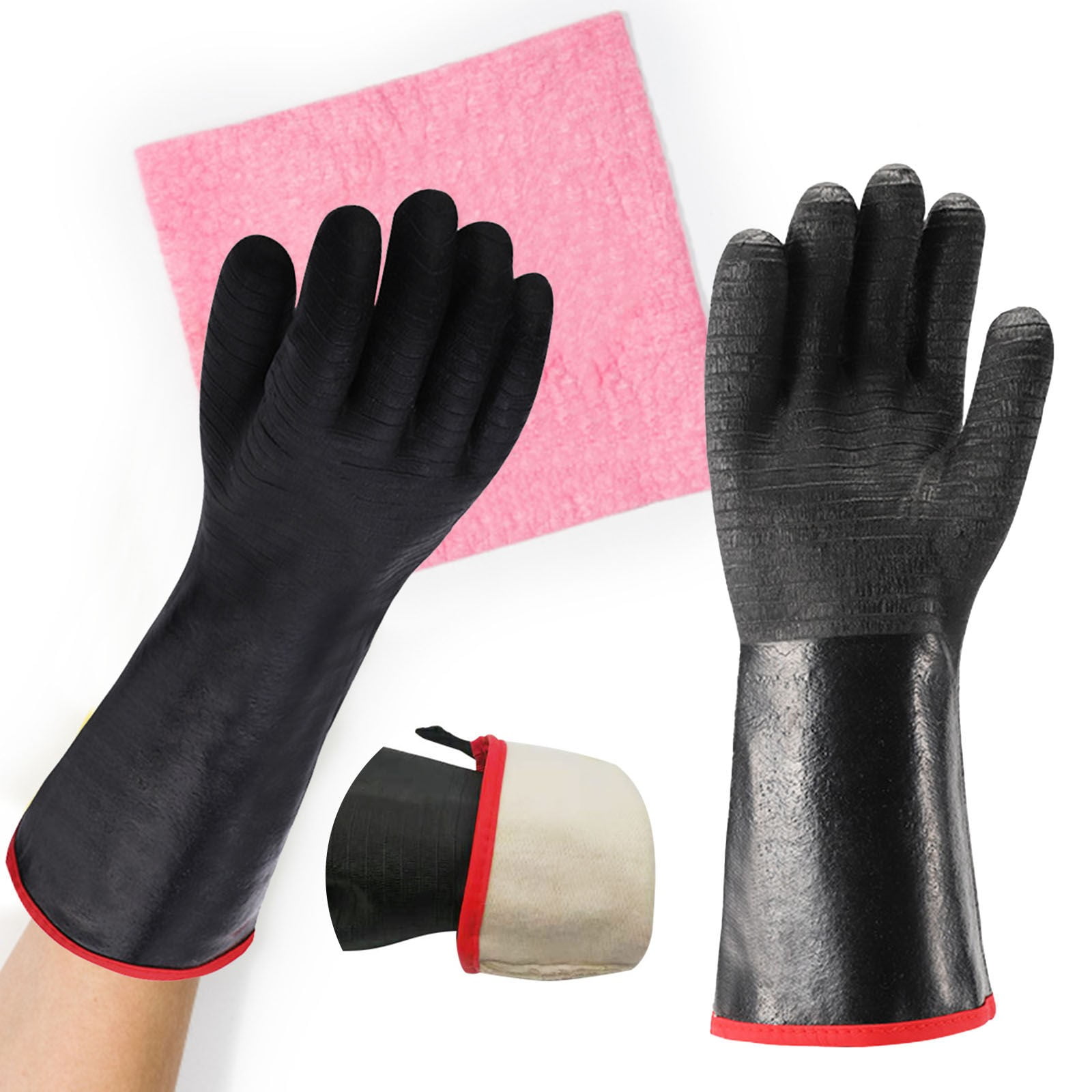 XHXGZ Clearance Deal! Neoprene Gloves Can withstand High Temperatures Up to 500 . Industrial ...