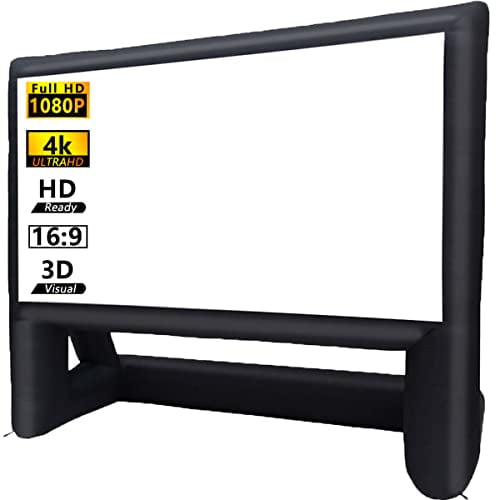 XHYCPY 16' Inflatable Outdoor Projector Movie Screen - Package with ...