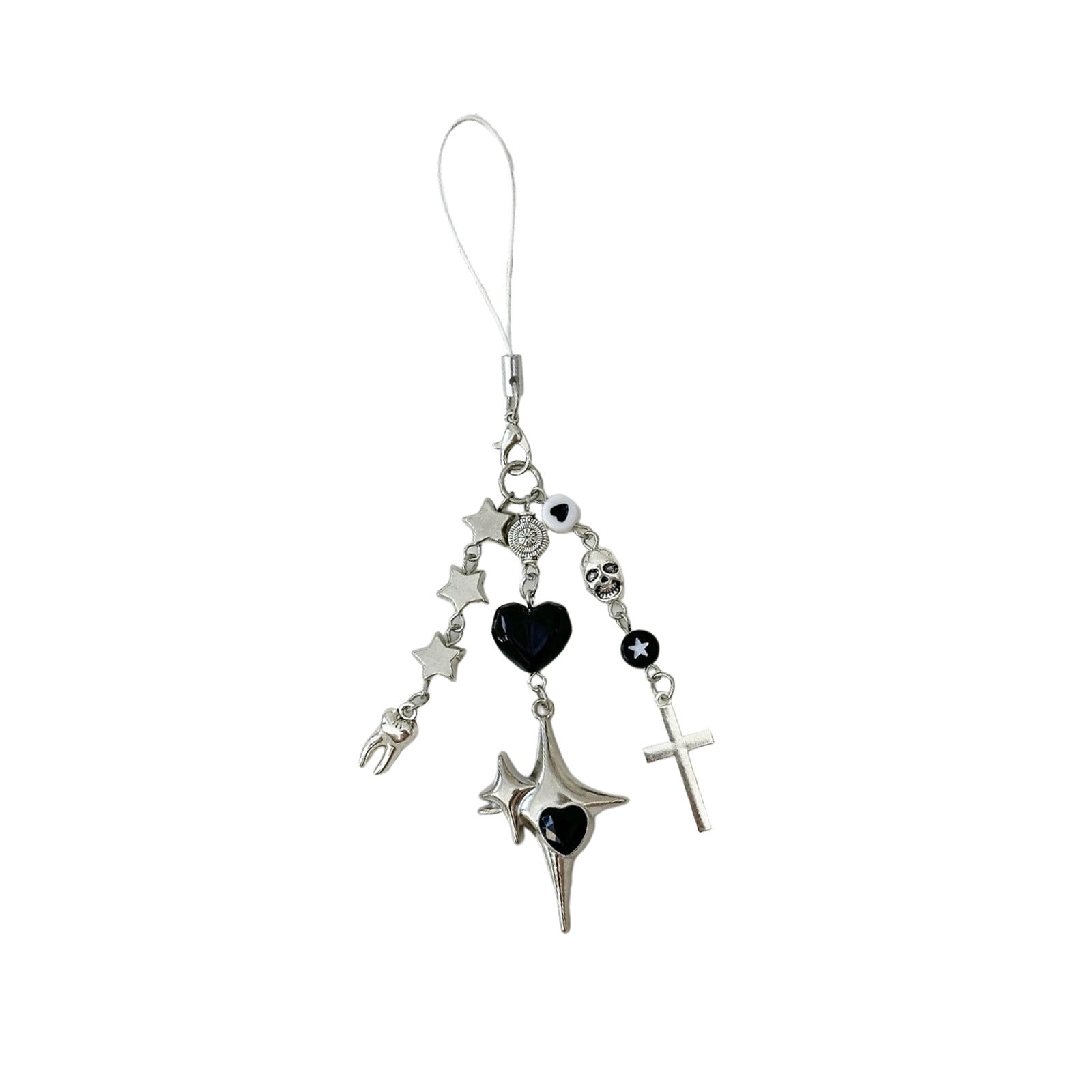 XIA0LE Halloween Gothic Keychain,Halloween Phone Charm Enamel Cute ...