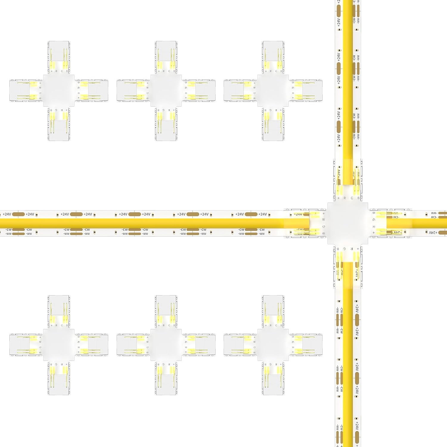 XIACOCO-10Mm Connectors 6Pcs Cross Connectors,Solderless Terminal ...