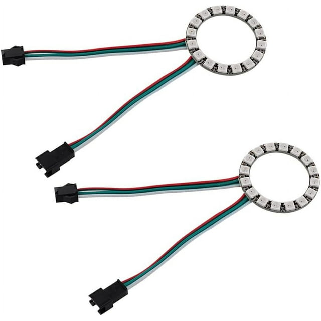 XIACOCO-2Pcs 16 Leds Ws2812B Ws2812 5050 Rgb Lamp Individually ... XIACOCO-2Pcs 16 Leds Ws2812B Ws2812 5050 Rgb Lamp Individually ...