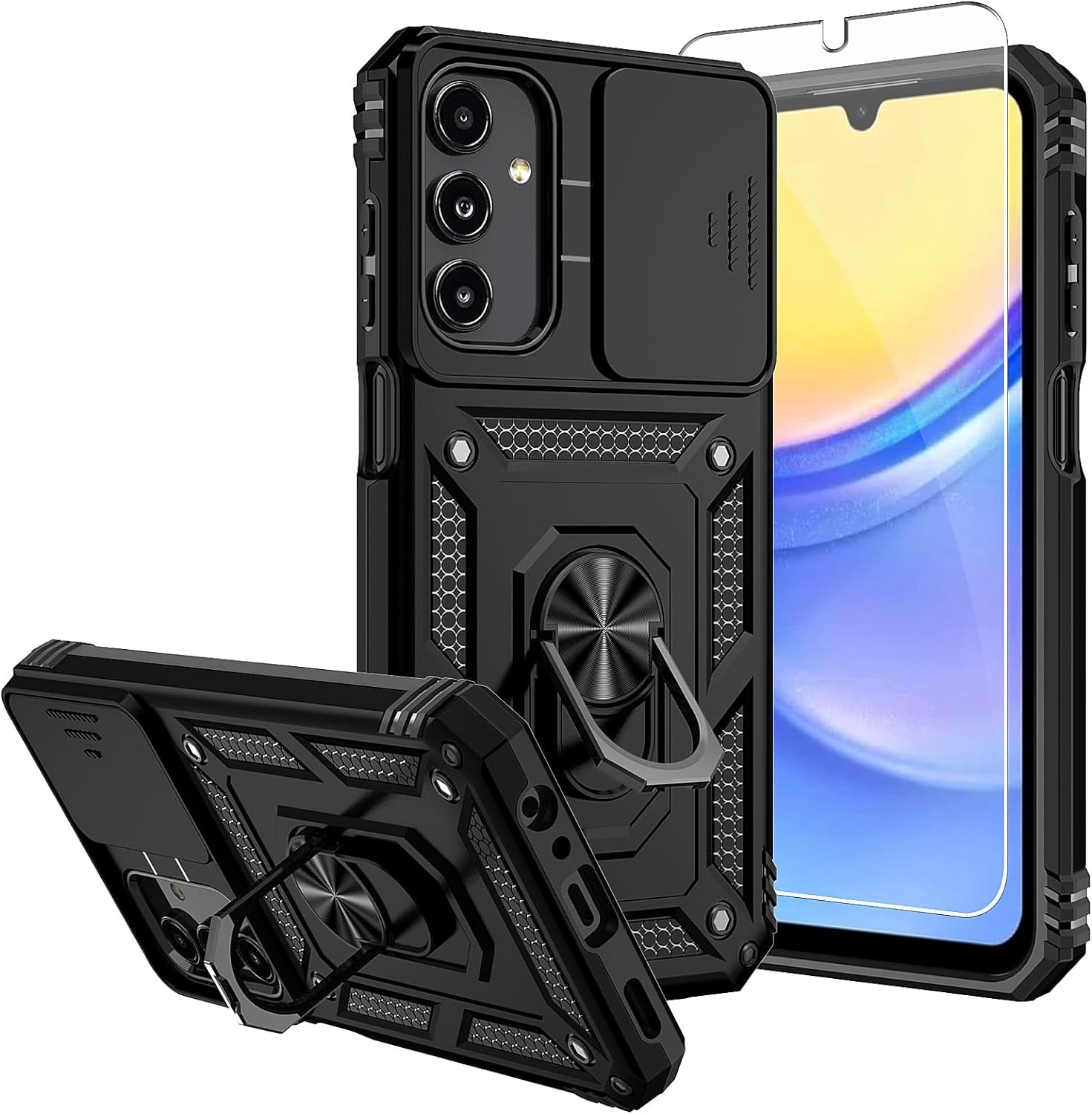 XIACOCO-For Samsung Galaxy A15 5G Case,Samsung A15 5G Case,With Screen Protectors And Camera ...