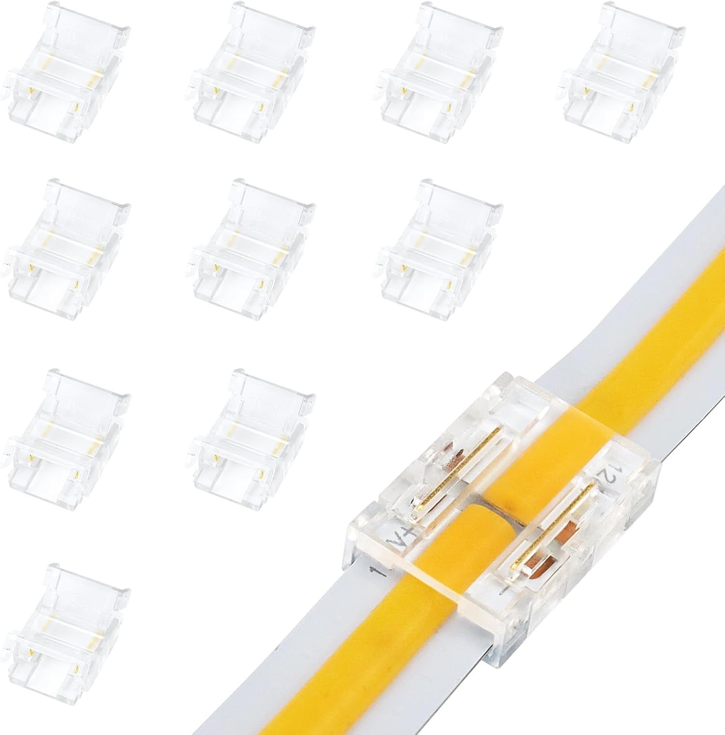 XIACOCO-Led Connectors 2Pin 10Mm, 10 Pcs Strip To Wire Connector ... XIACOCO-Led Connectors 2Pin 10Mm, 10 Pcs Strip To Wire Connector ...
