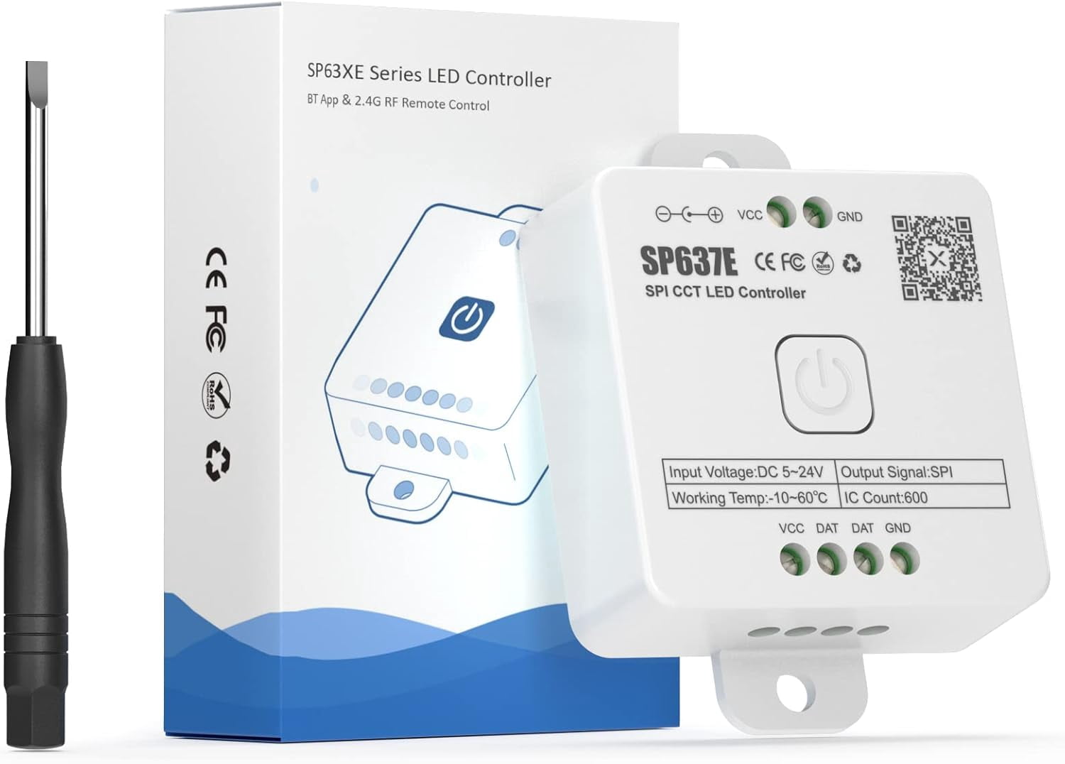 XIACOCO-Sp637E Cct Music Bluetooth Spi Led Controller Dynamic White ...