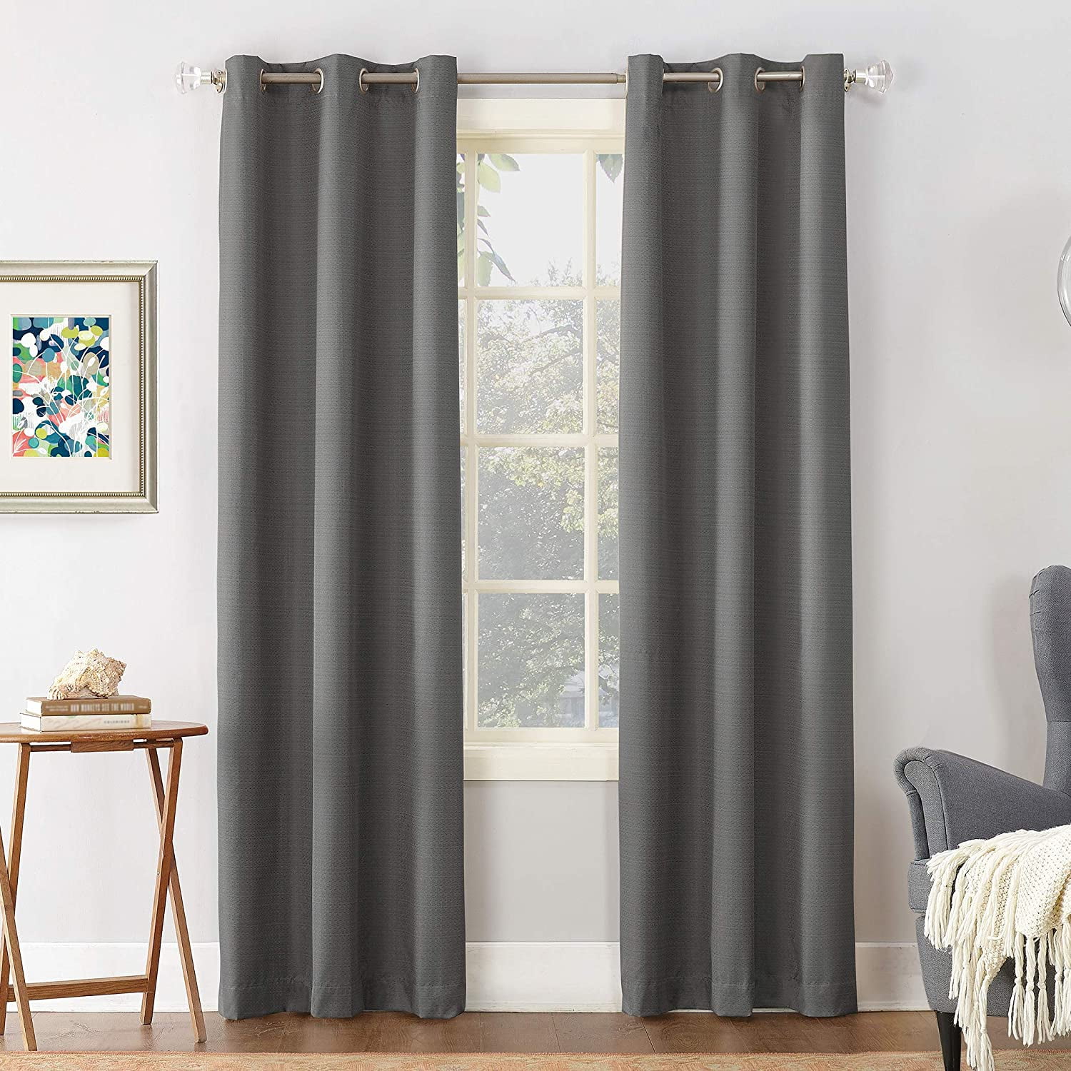 XIACOCO-White Sheer Curtains 84 Inches Long 2 Panels Set, Sheer White ...