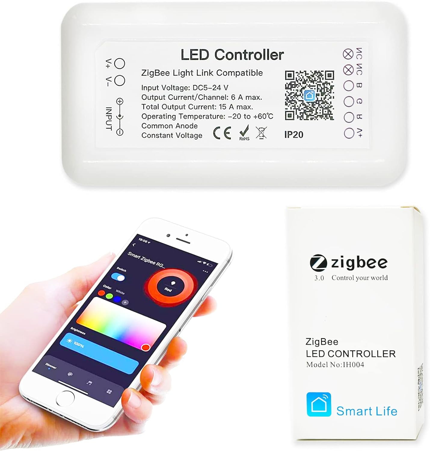 XIACOCO-Zigbee 3.0 Led Light Strip Controller For Rgb 5-24V Color ... XIACOCO-Zigbee 3.0 Led Light Strip Controller For Rgb 5-24V Color ...