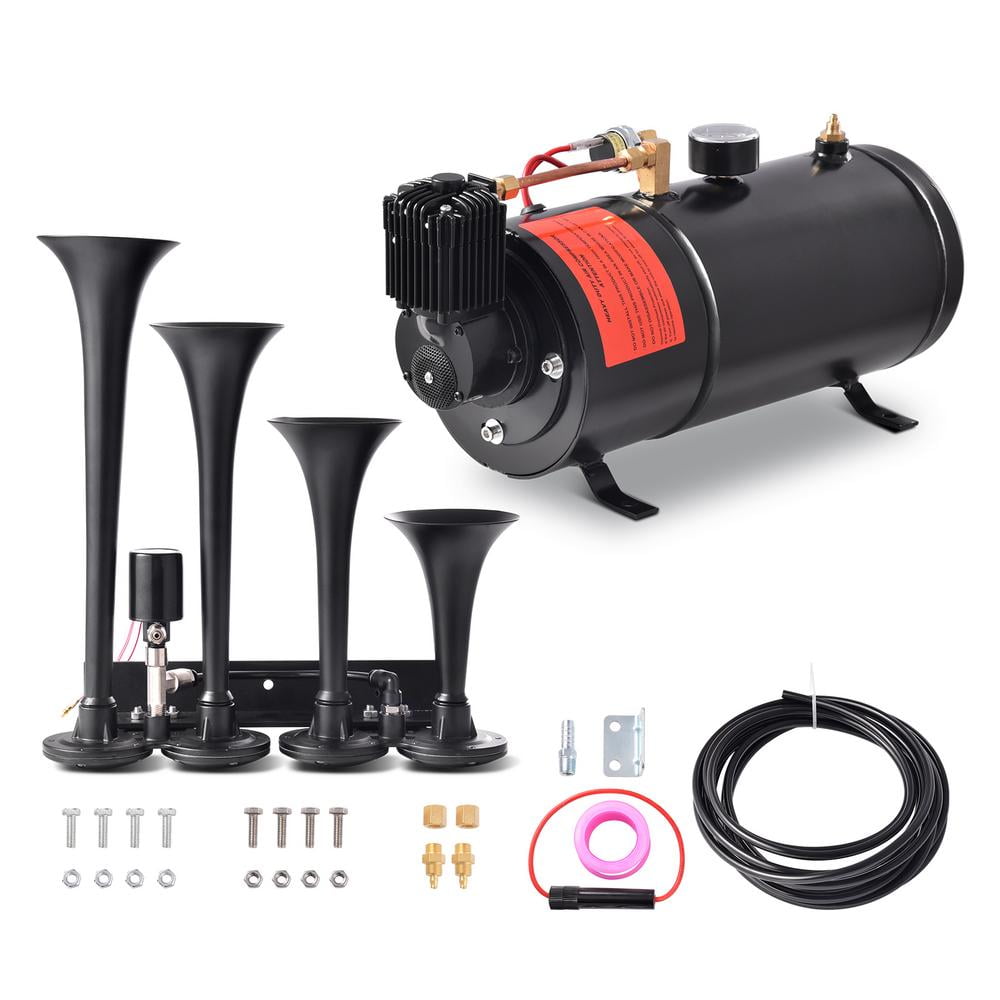 XIANERS Air Horns 3 Trumpets Electric Train Car Air Horn 150db Trumpets ...