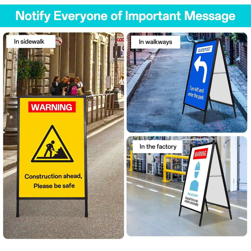 XIANERS Displays Floor Standing Double-Sided Display Poster Holder ...