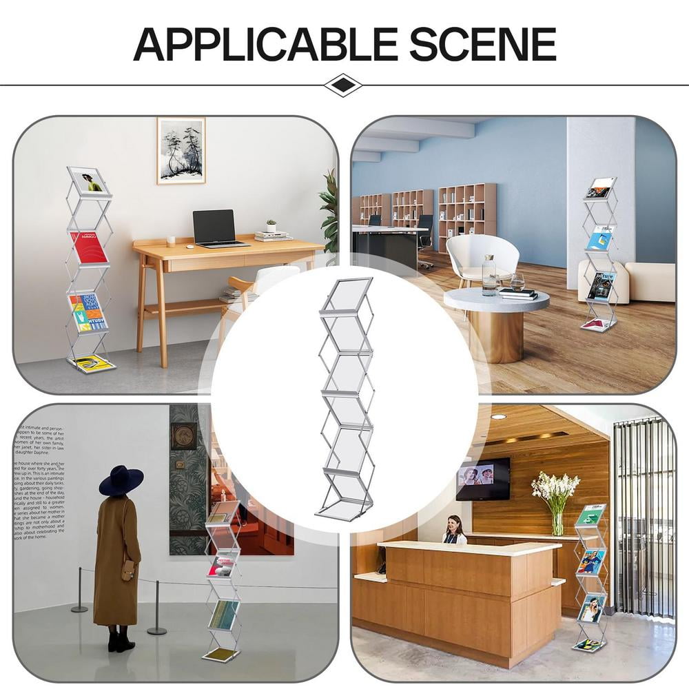 XIANERS Floor Standing Literature Rack Pop-up Catalog Holder Stand ...