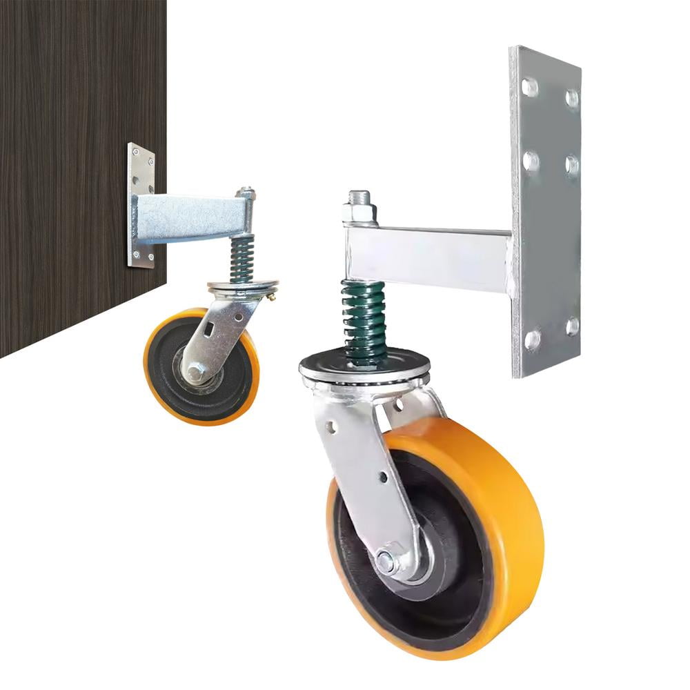 XIANERS Gate Caster 6inch Spring Loaded Tube Gate Casters 700kg Load ...