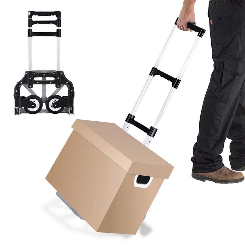 XIANERS Hand Truck Handcart Push Manual Trolley Heavy Duty Portable ...