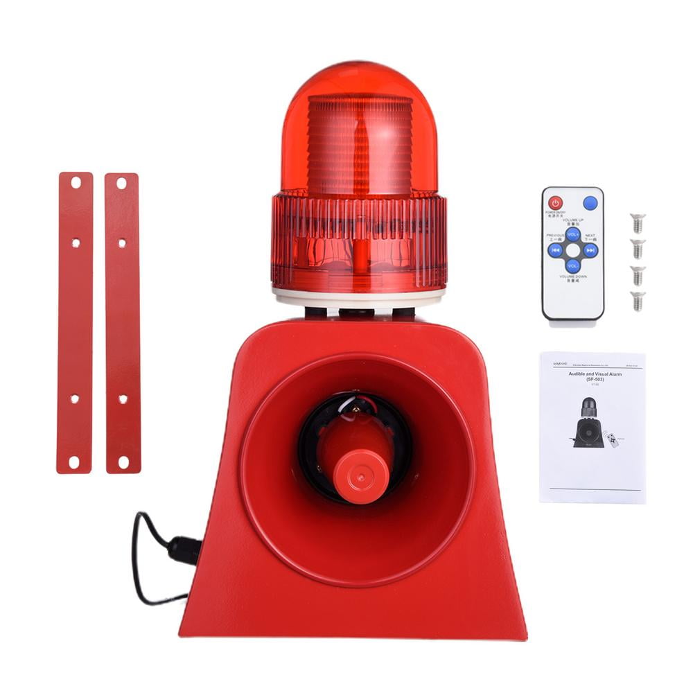 XIANERS Industrial LED Warning Light 120 dB Outdoor Siren Alarm Loud ...