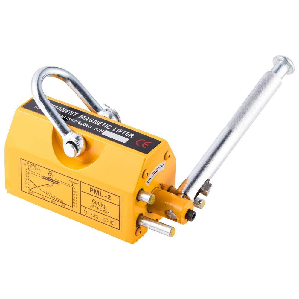 XIANERS Lift Magnets Permanent Lifting Magnet with Release 600Kg Steel ...