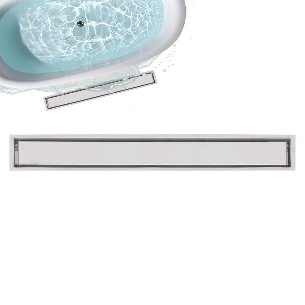 XIANERS Linear Shower Drains Rectangle Bathroom Linear Drain 304 ...