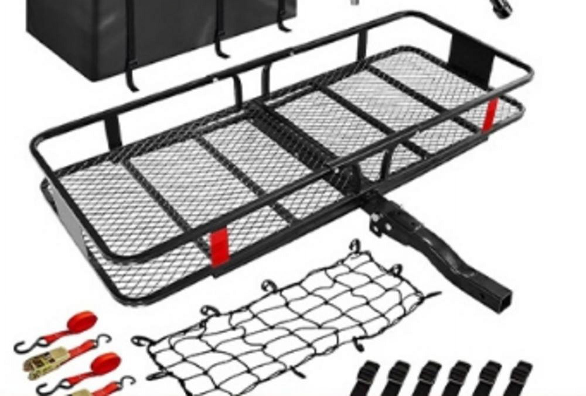 XIANERS Rear Cargo Rack Luggage Basket Receiver 500 Lbs Rear Luggage ...
