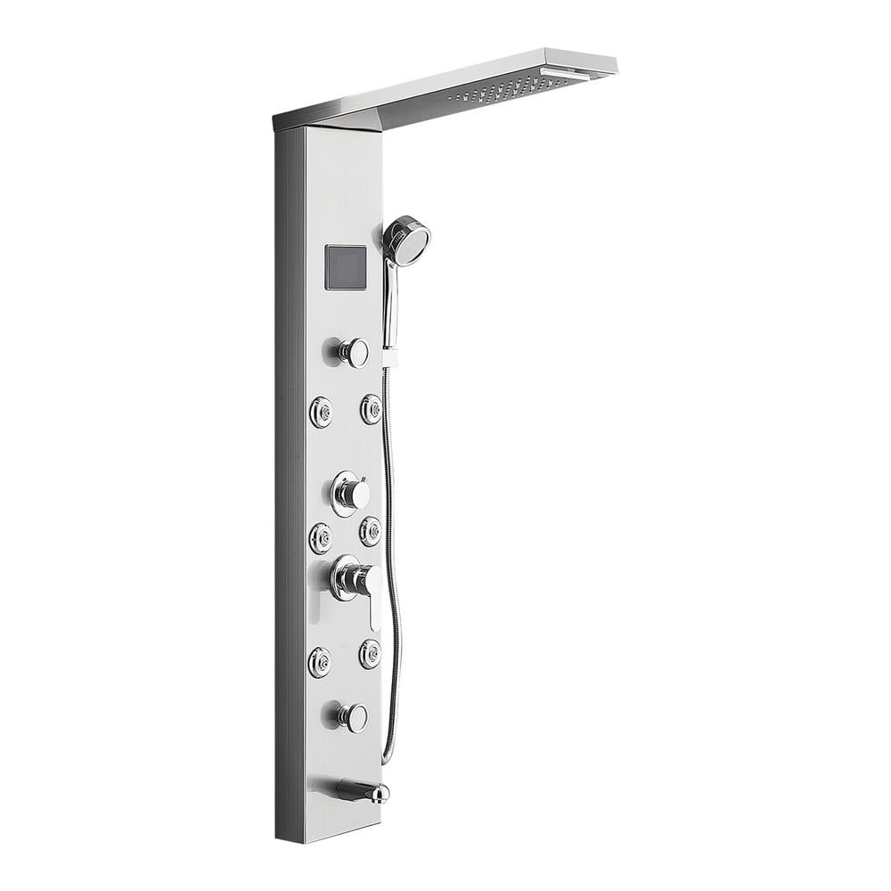 XIANERS Shower Unit Digital LED Shower Column with Body Jets Bath Wall ...