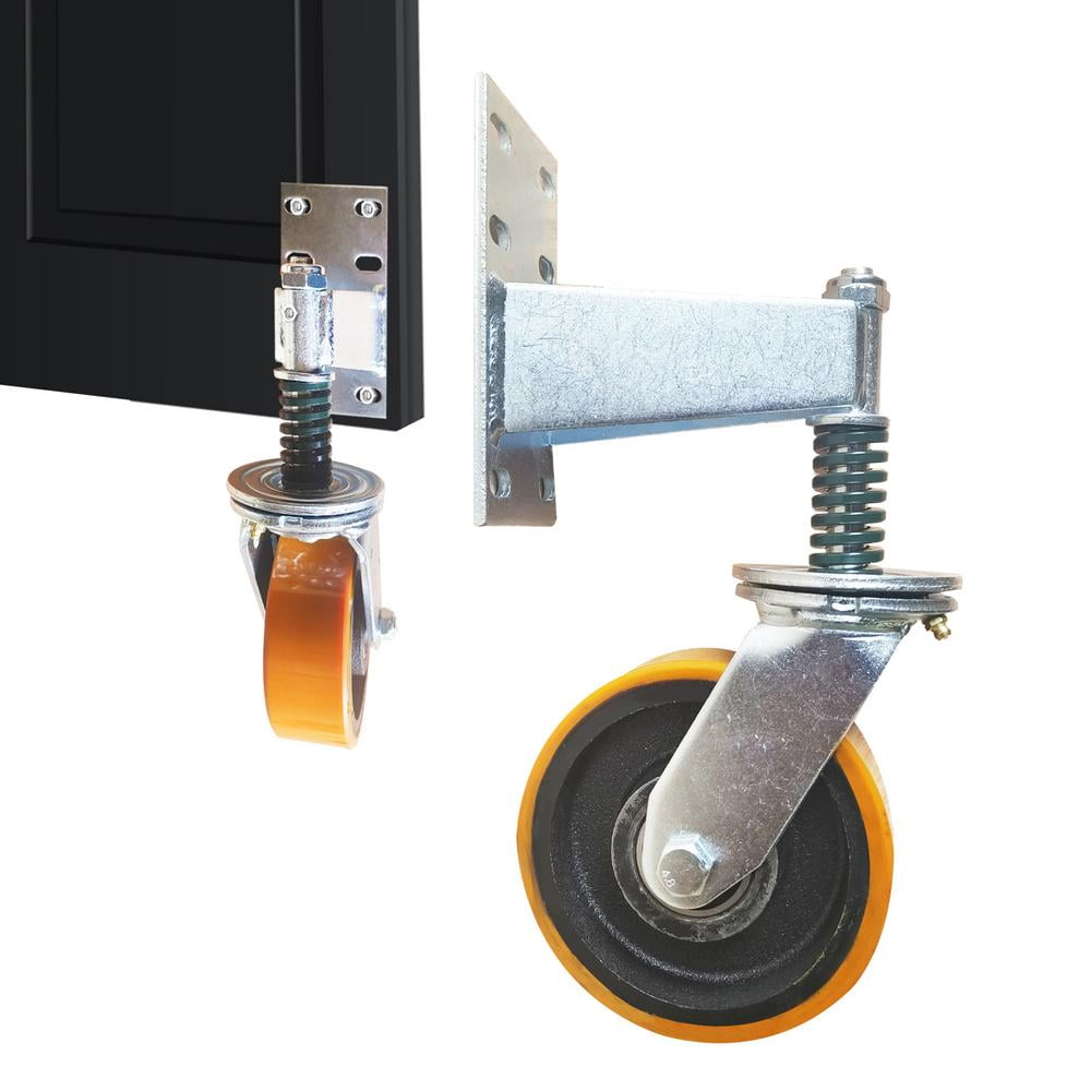 XIANERS Spring Loaded Gate Caster 8inch Heavy Duty Gate Wheel Caster ...