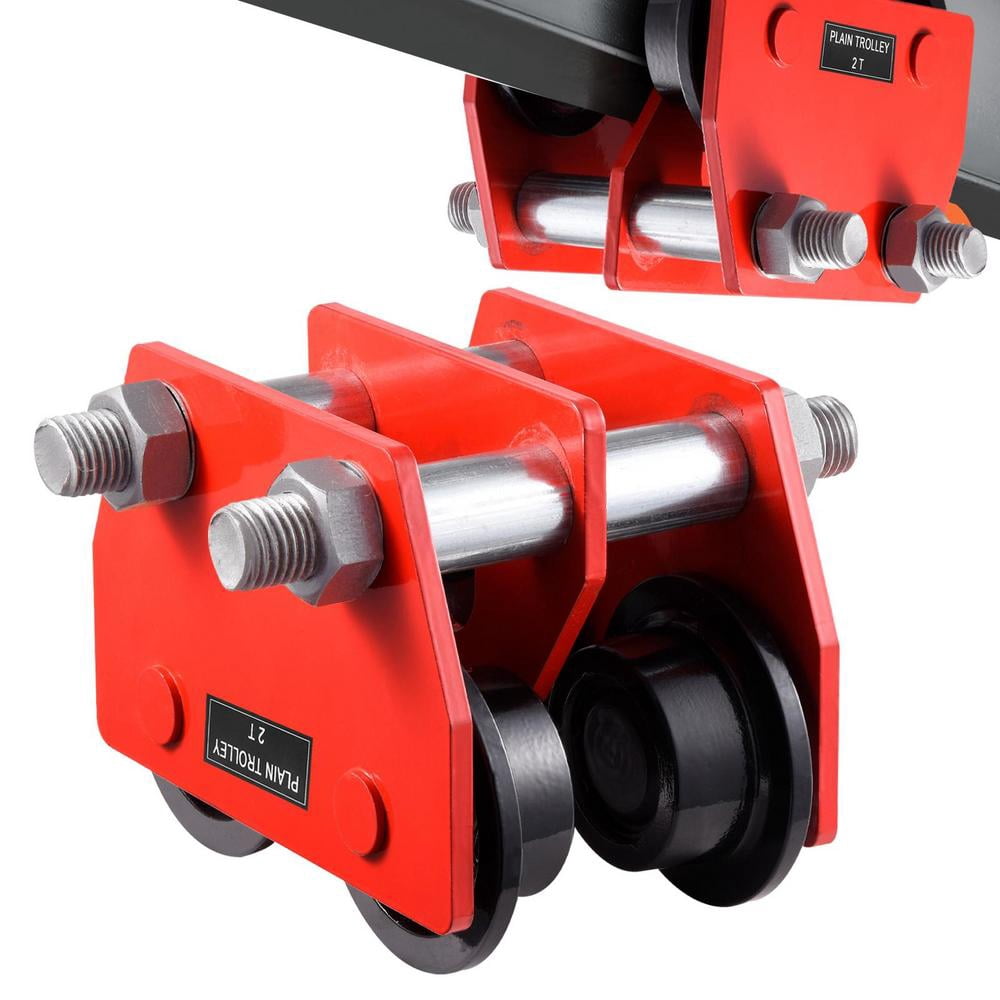 XIANERS Unistrut Trolley Beam Trolleys with 4 Wheels Push Beam Trolley ...
