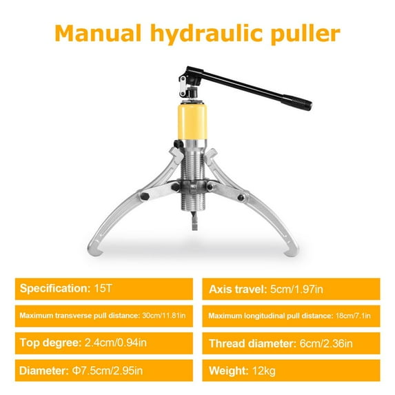 XIANERS Wheel Bearing Pulling Tool 15T Capacity 3-Jaw Puller Bearing ...