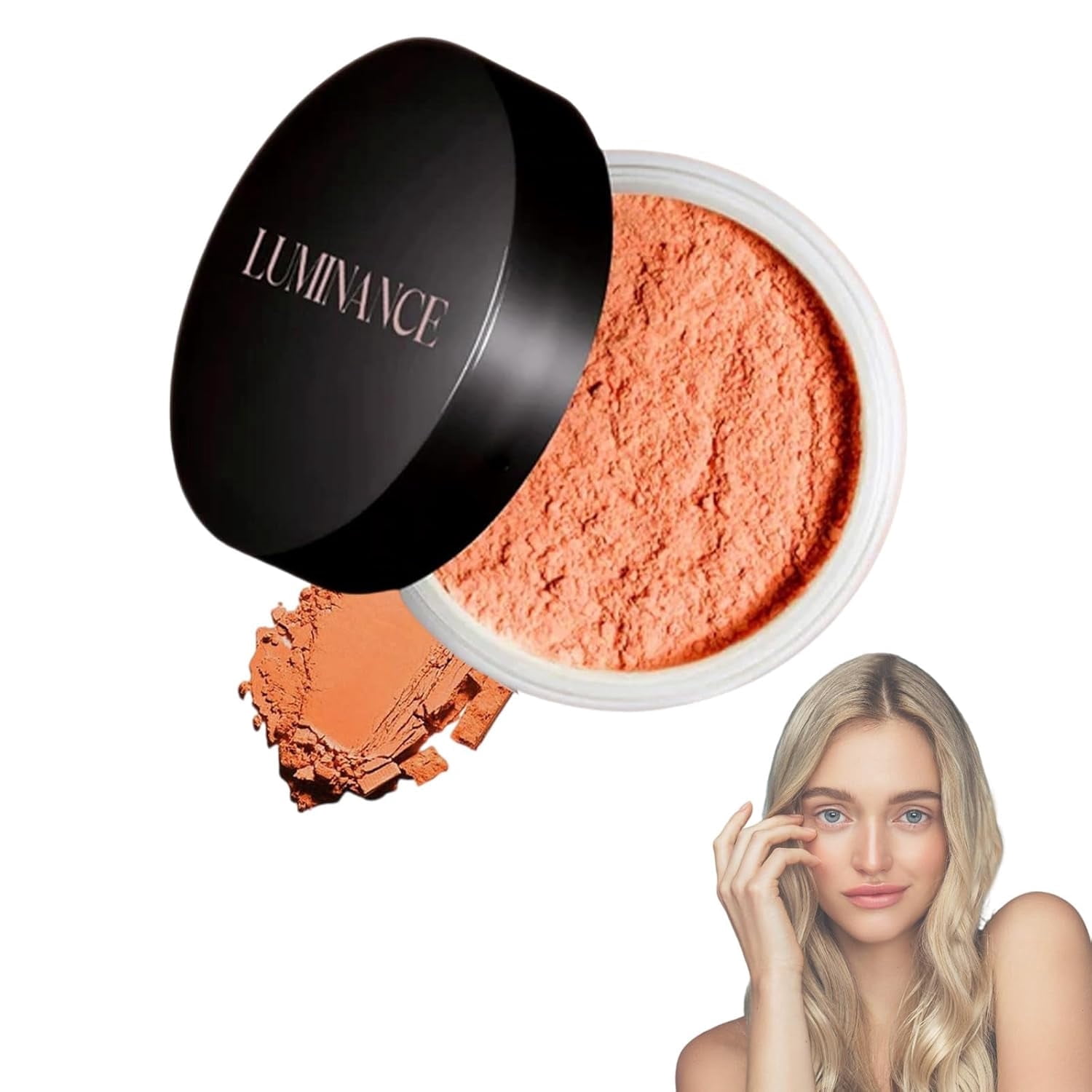 XIANGYANG Luminance Pink Powder,Ultra Pink Setting Powder,Long-Lasting ...