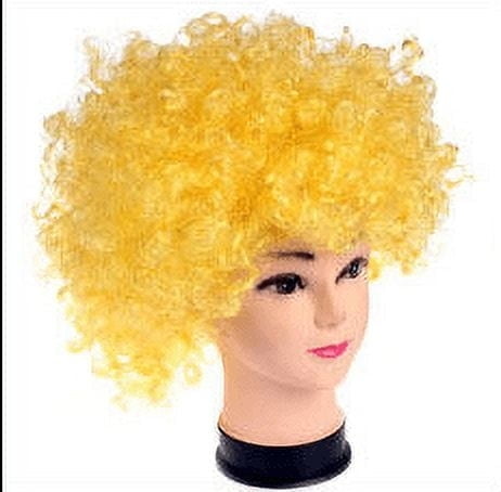 XIANGYANG Yellow Synthetic Wig Long Layered Style with Natural Looking ...