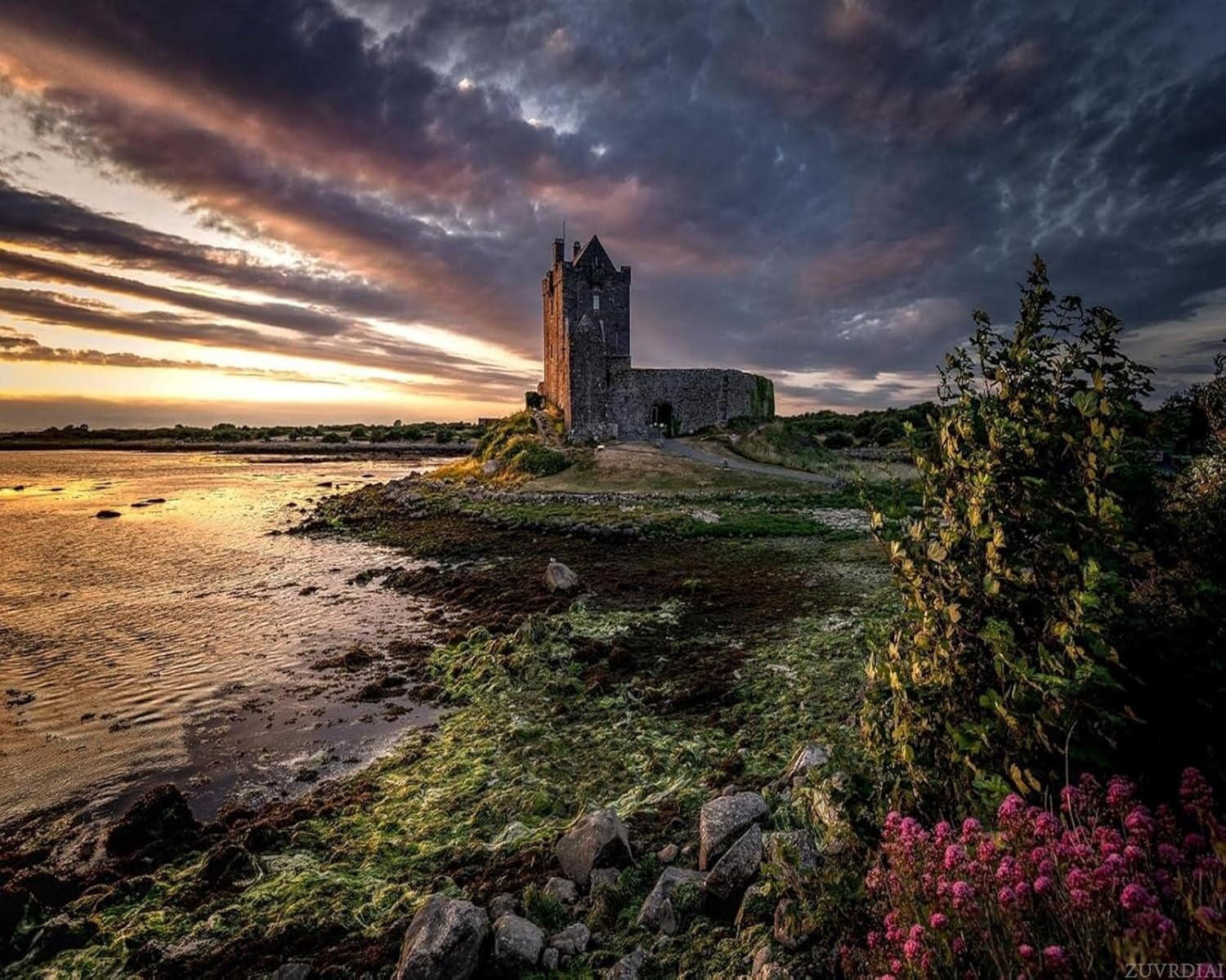 XIANGYANGGalway Castle Ireland Digital Painting DIY Canvas Oil Painting ...