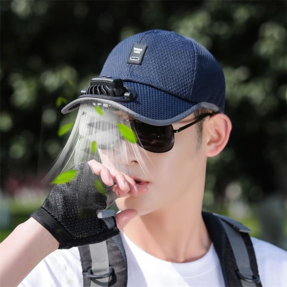 XIANGerQVQ Air Conditioner Solar Rechargeable Fan Baseball Cap For Men ...