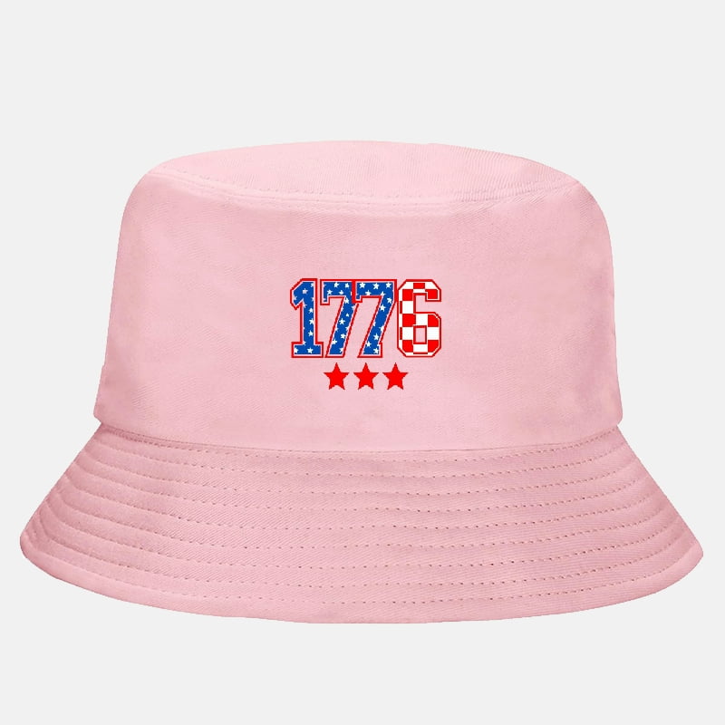 XIANQI 100% Cotton Bucket Hat for Men and Women - Independence Day 1776 ...
