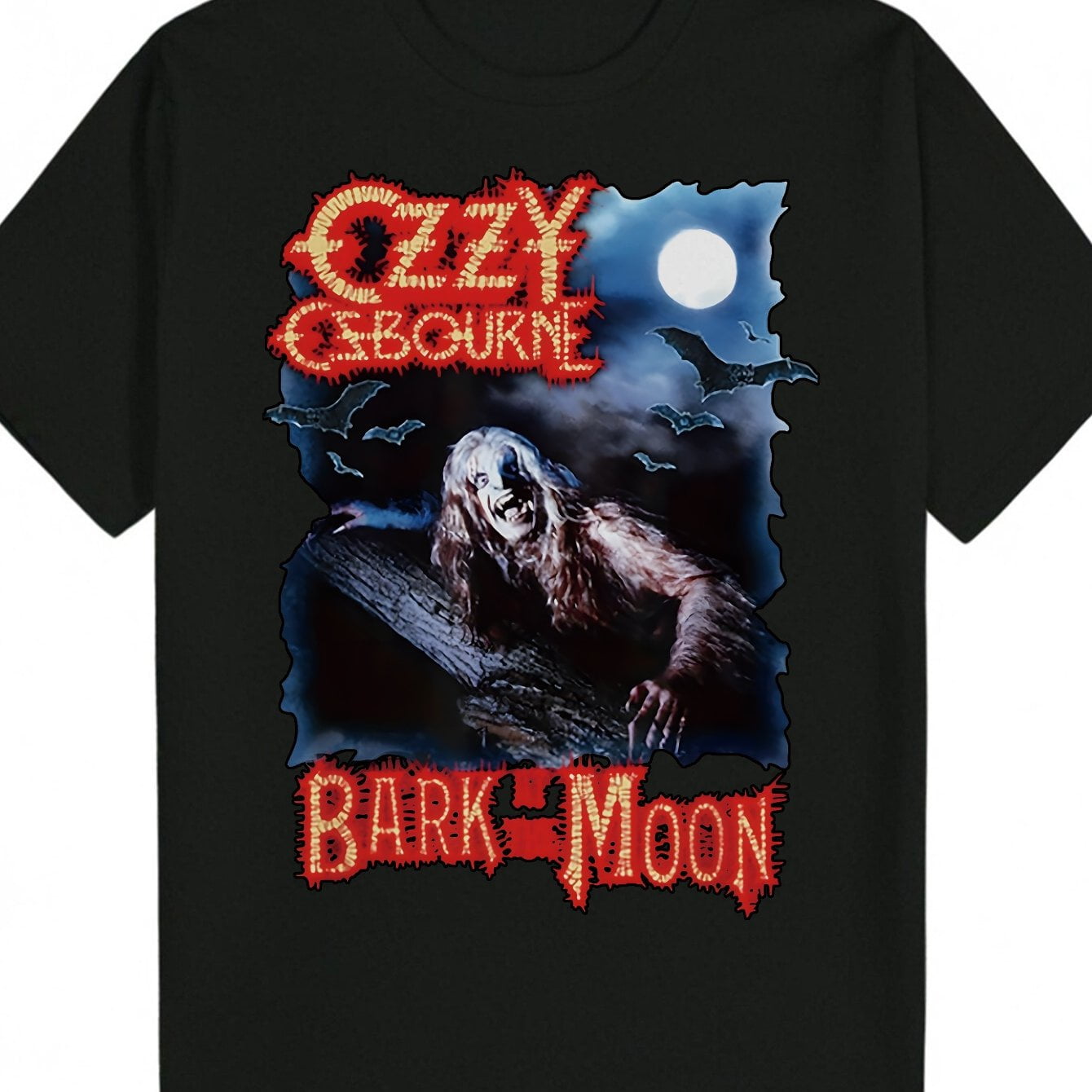 XIANQI Ozzy Osbourne 'Bark at the Moon' graphic printed t-shirt, men's ...
