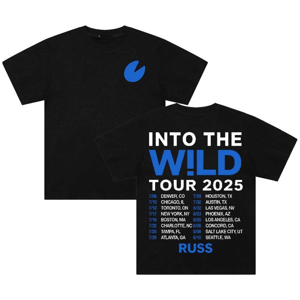 XIANQI Russ Into The Wild Tour 2025 Unisex T-Shirt Short Sleeve ...