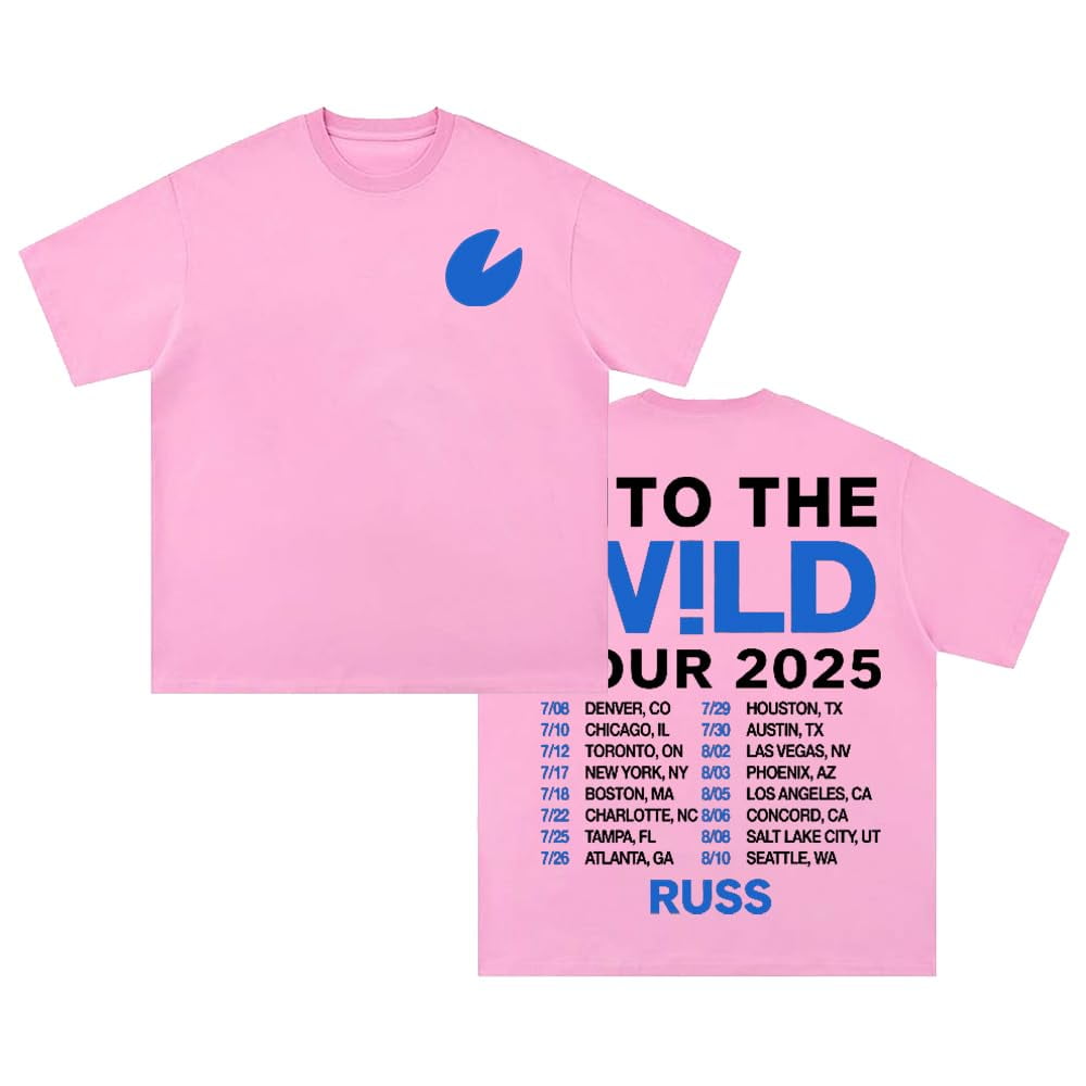 XIANQI Russ Into The Wild Tour 2025 Unisex T-Shirt Short Sleeve ...