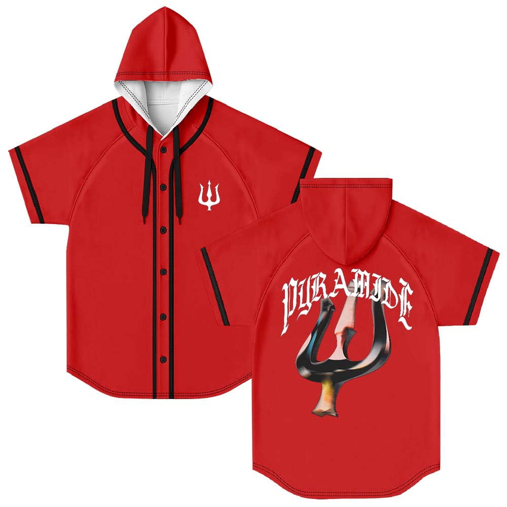 XIANQI Werenoi Pyramide 2 Merch Hooded Baseball Jersey Tee s - Walmart.com