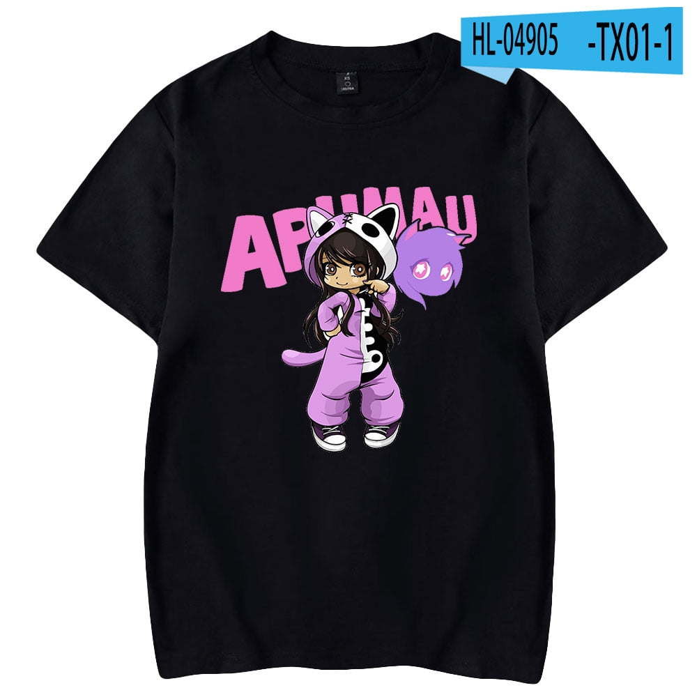 XIANQI aphmau Tshirt Girls Shirt Cartoon Graphic Tshirt Casual Short ...