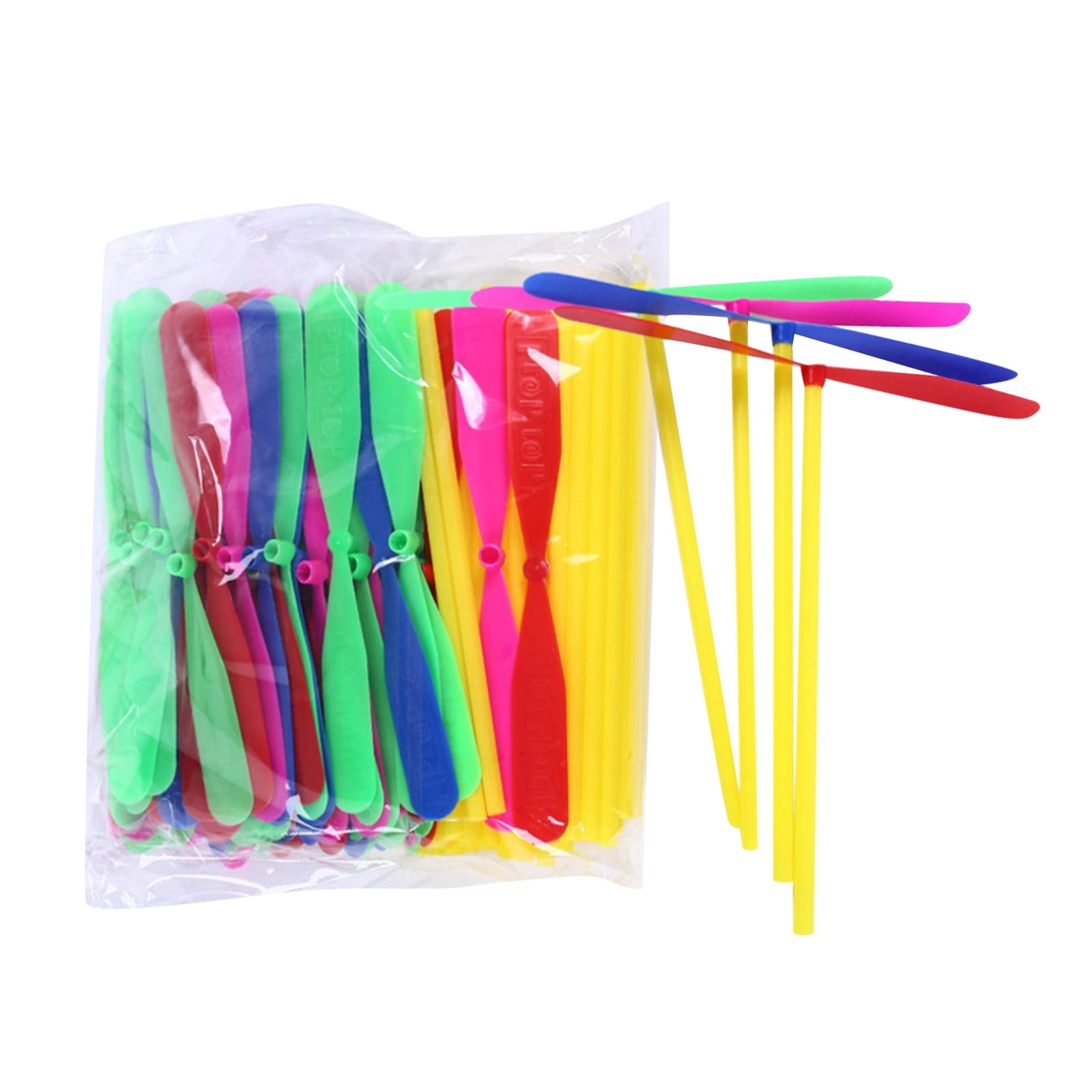 XIANXIAN 100pcs Plastic Propeller Outdoor Toy Children Kids Gift Flying ...