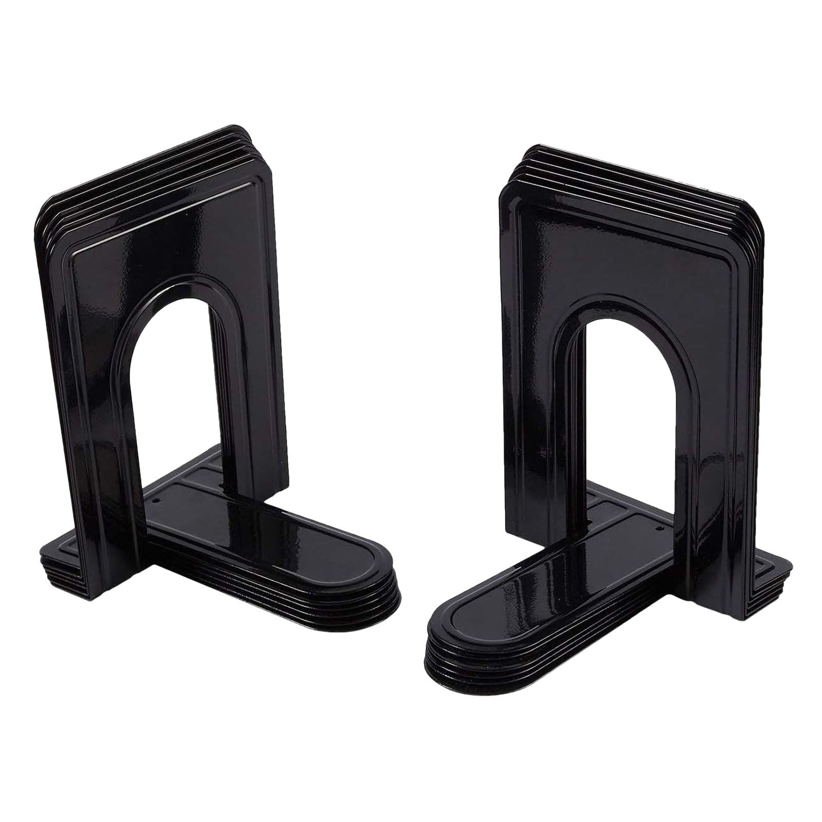 XIANXIAN 2-Piece Metal Book Stand Bookends for Shelves – Metal Book ...