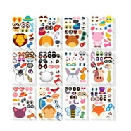 BeYumi 500 Pcs Woodland Animal Roll Stickers for Kids Party Favor Baby ...