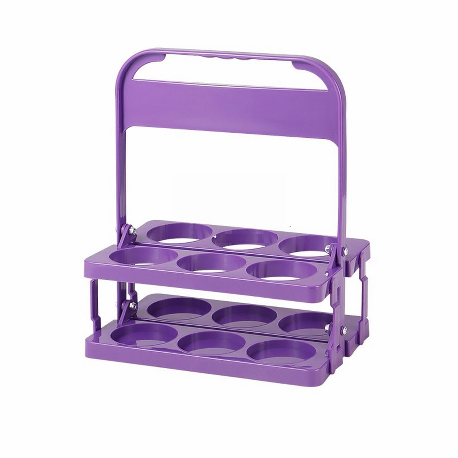 XIANXIAN 6-Cup Portable Beverage Caddy - Reusable Plastic Drink Carrier ...