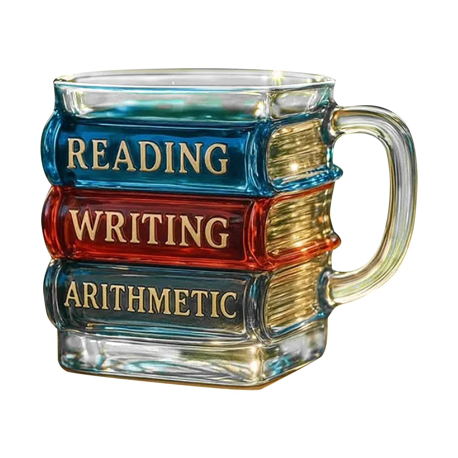 XIANXIAN Creative Book Shaped Glass Mug Combining Knowledge and ...