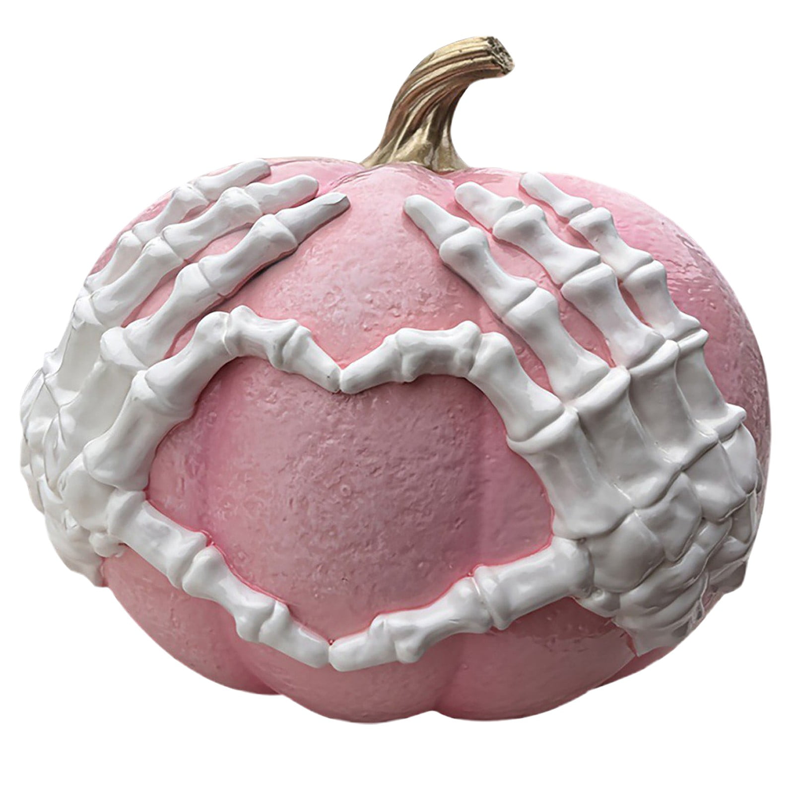XIANXIAN Dopamine-Colored Pumpkin Statues with Heart Shape Skull Hand ...