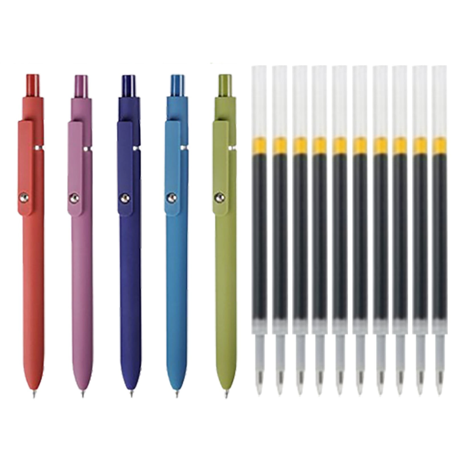XIANXIAN Neutral Press Pen Morandi Tone 5-Pack Set Boxed Writing Set ...