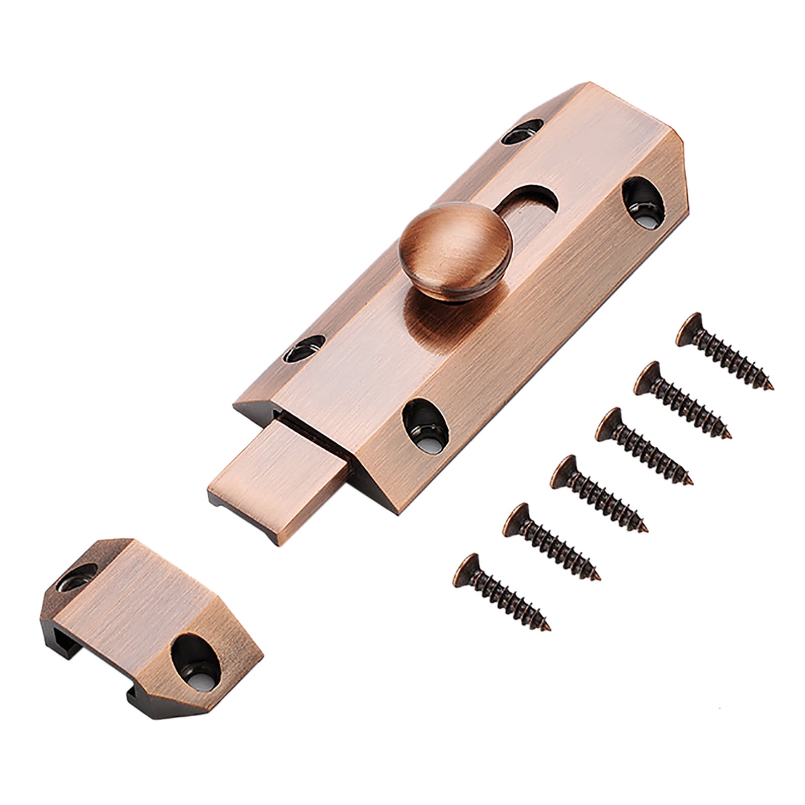 XIANXIAN Renovators Supply Black Wrought Iron Slide Bolt Door Latch ...