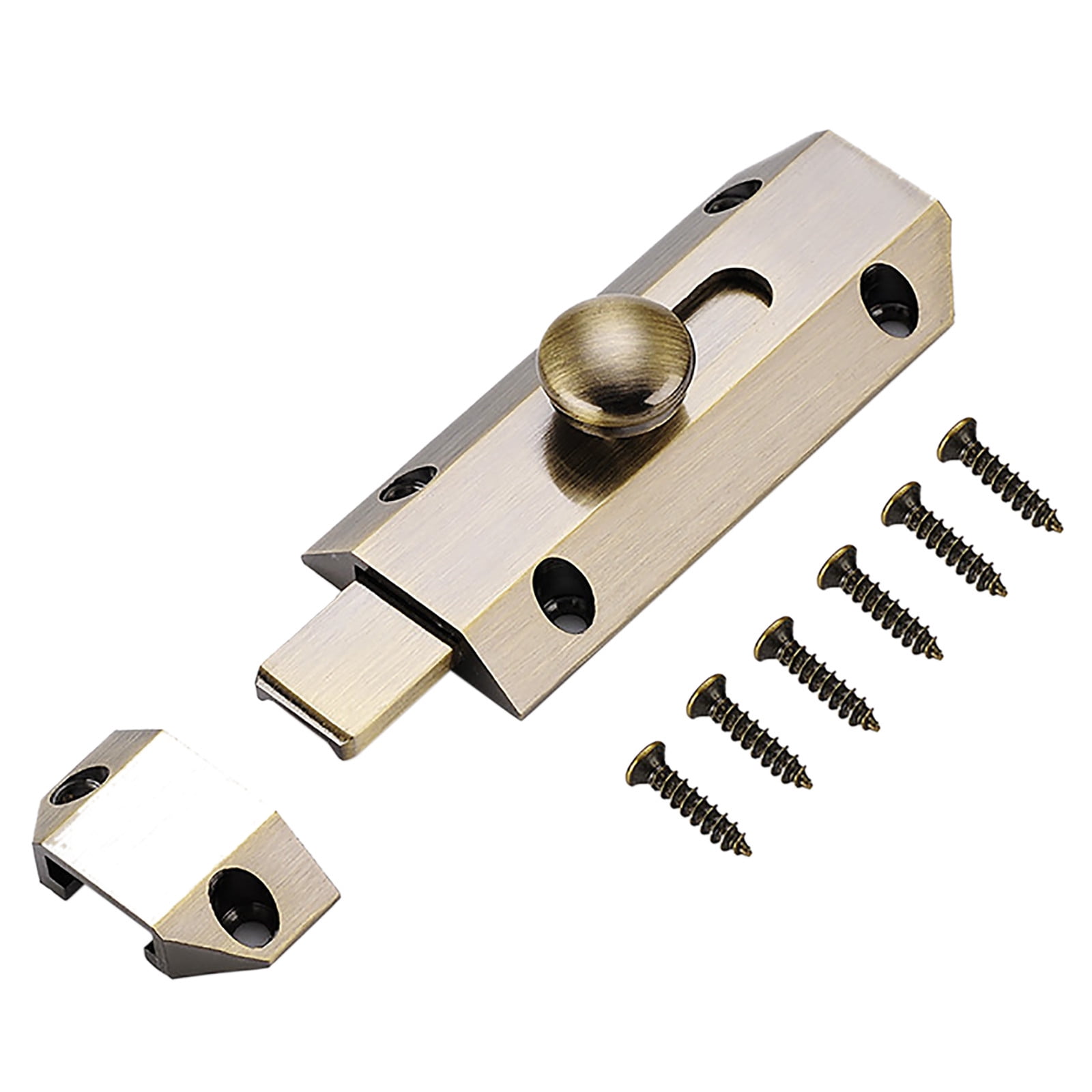 XIANXIAN Renovators Supply Black Wrought Iron Slide Bolt Door Latch ...