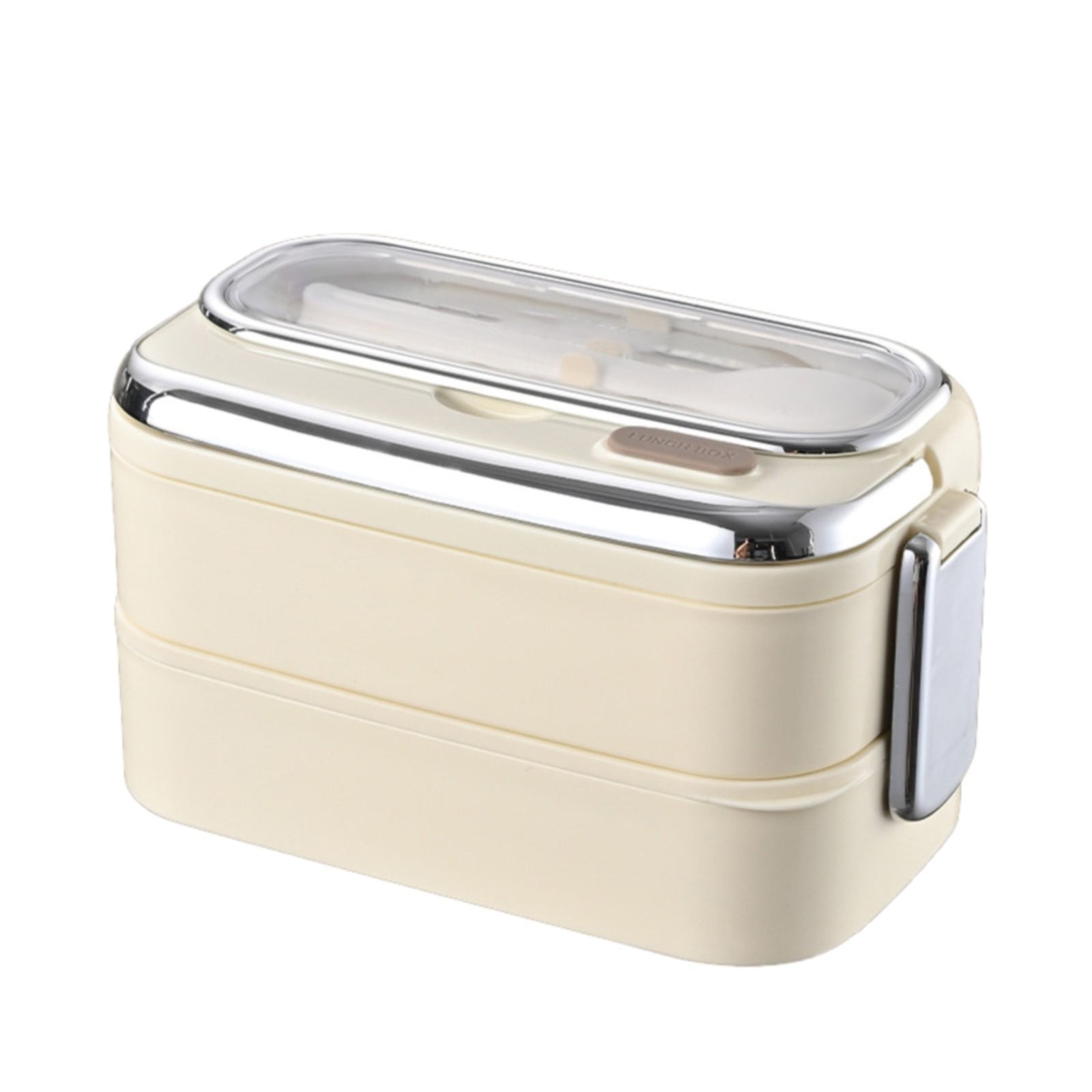 XIANXIAN Stainless Lunch Box Divided Compartments Leakproof Food Meal ...