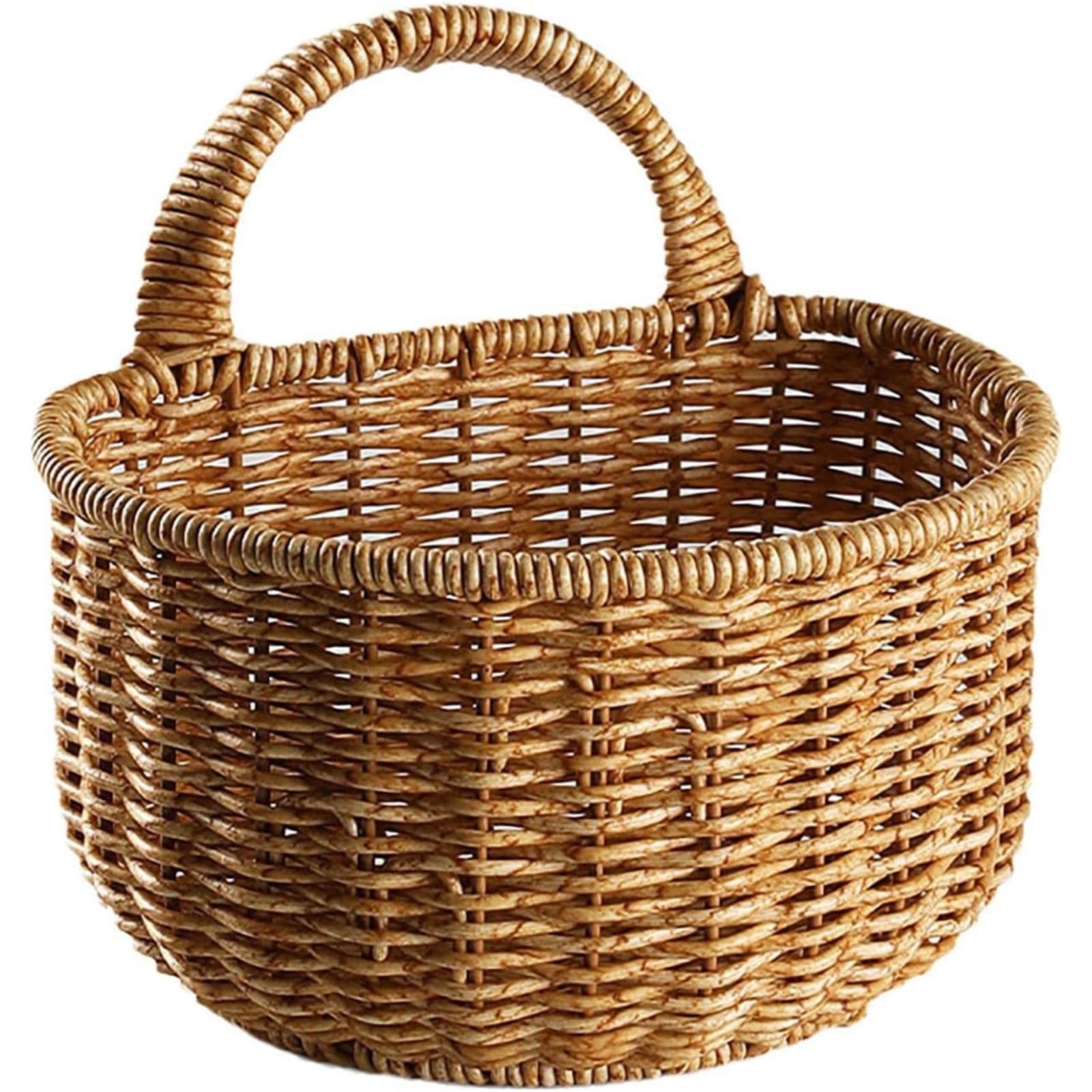 XIANXIAN Wall Hanging Basket Hanging Storage Wicker Baskets Wall ...