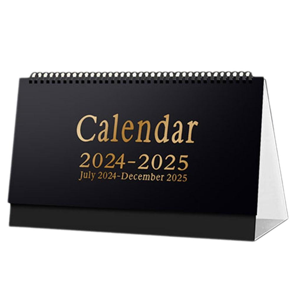 XIAOBAN Desk Calendar 2024-2025 Standing Flip 18 Months Calendar 2024 ...