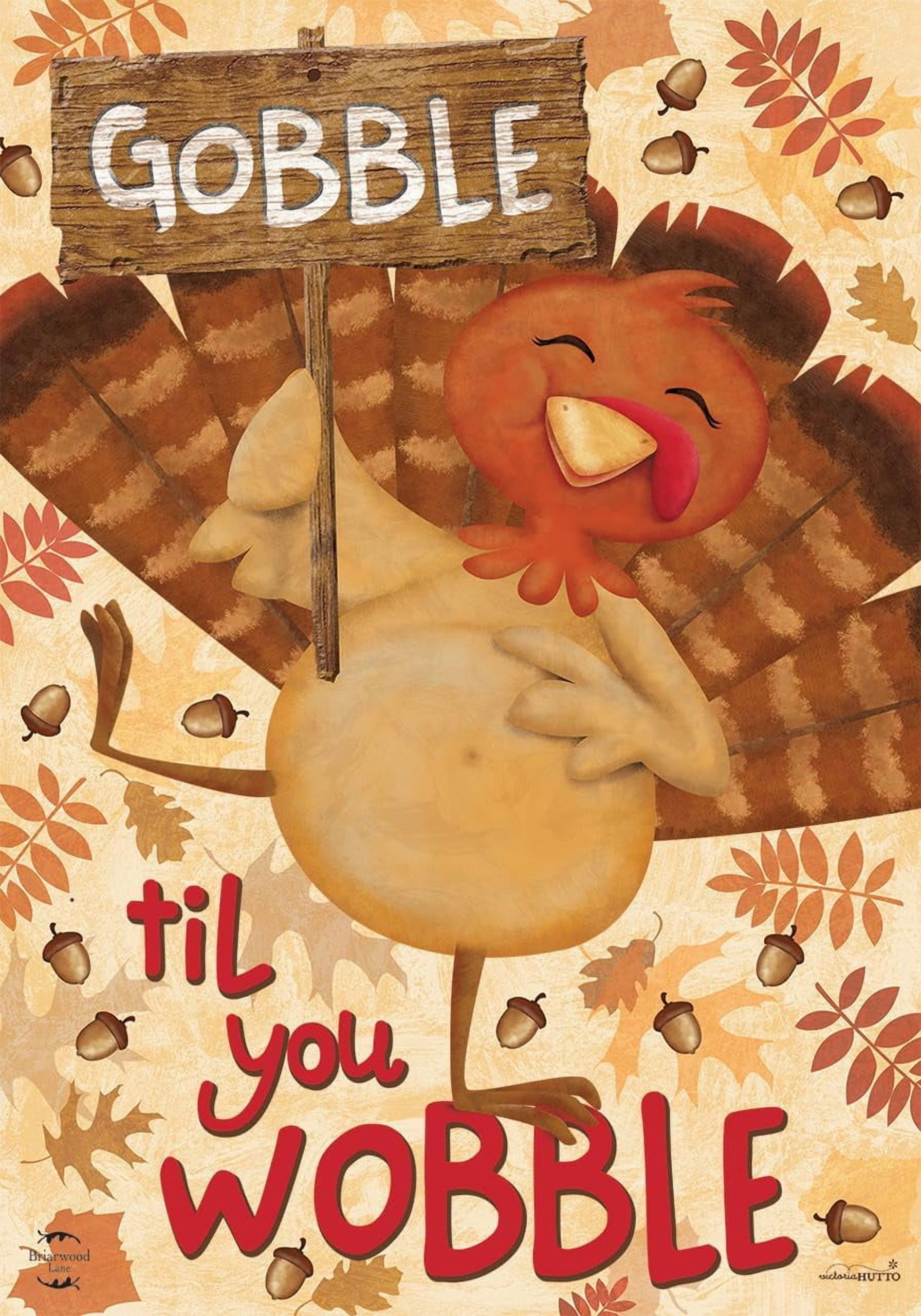 XIAOBIN Harvest Turkey Fall Thanksgiving Garden Flag Autumn Pumpkins ...