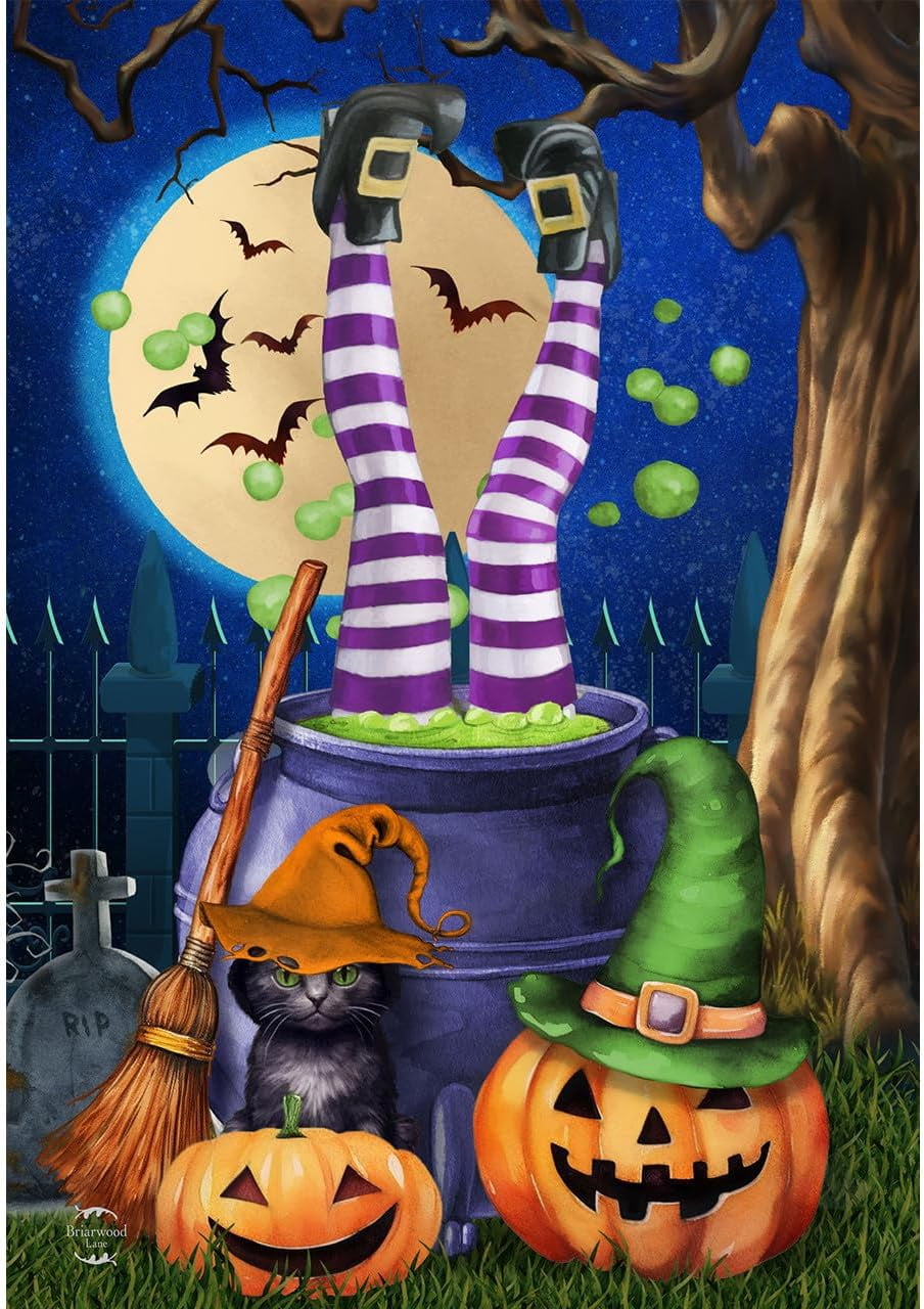 XIAOBIN Witch Feet Halloween House Flag - Walmart.com