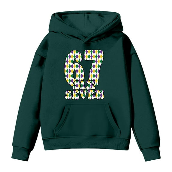 XIAOCHA Kids Graphic Hoodie Pink Oversized Pullover Hooded Sweatshirt ...